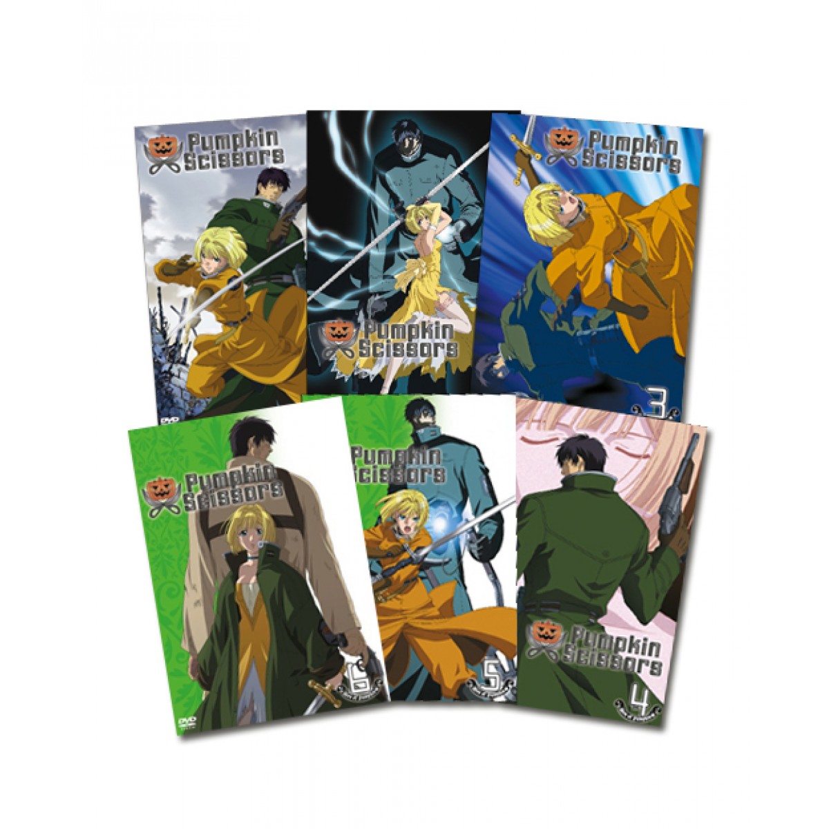 Pumpkin Scissors Komplettset, Vol. 01 bis 06 - nipponart Anime & Manga Shop