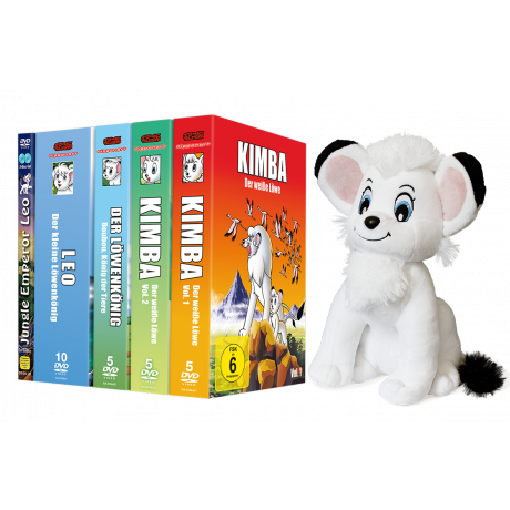 Kimba, der weiße Löwe (1965-1966) DVD Bundle inkl. Stofftier ...